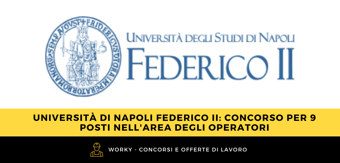 Università di Napoli Federico II: concorso per 9 posti nell'area degli operatori