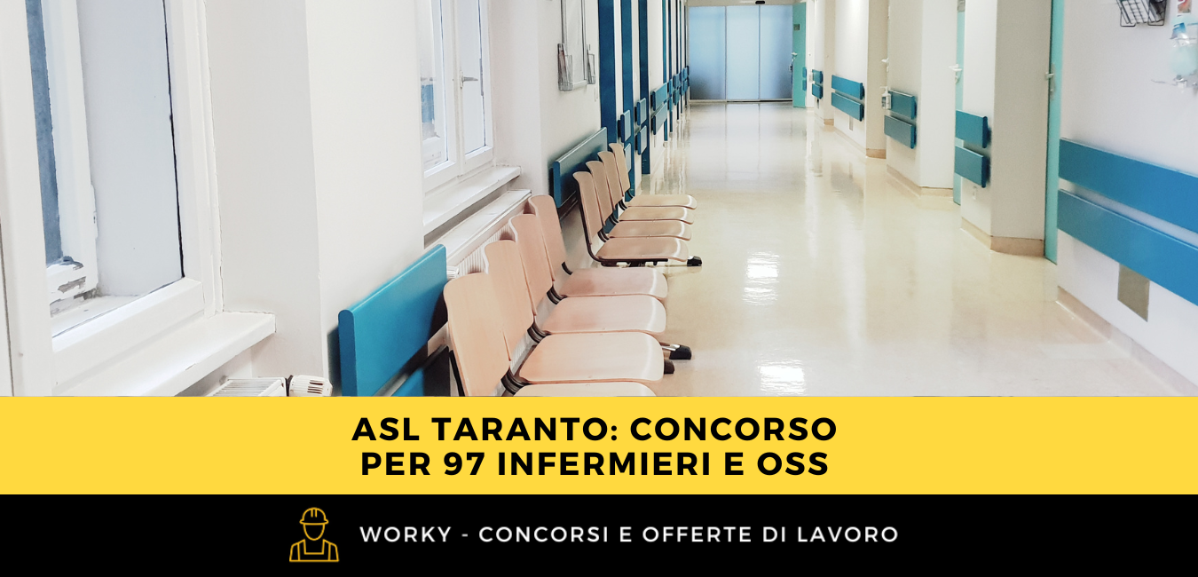 ASL Taranto: concorso per 97 Infermieri e OSS